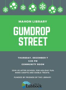Mahon Library Gumdrop Street – Lubbock Cultural District