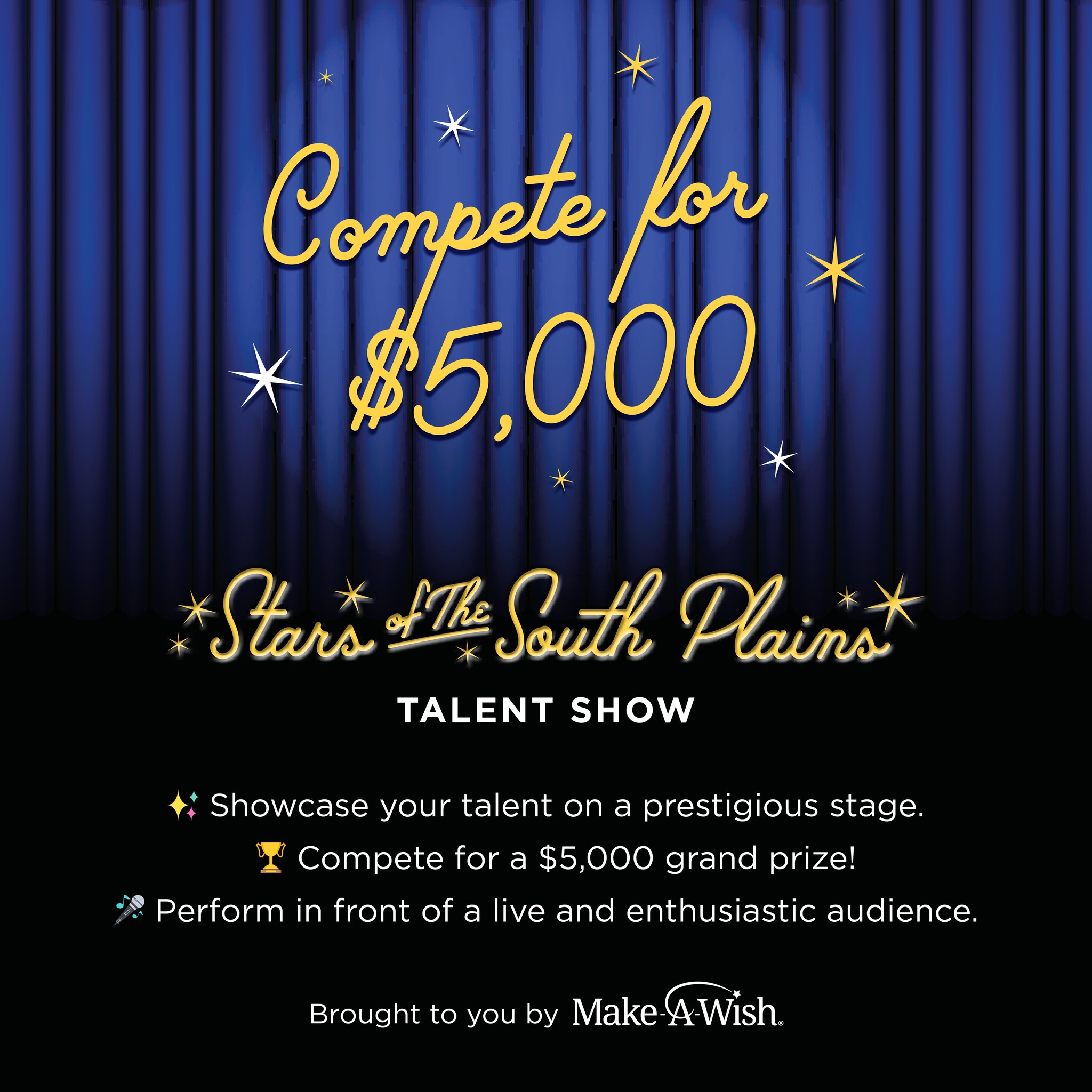 Call for Performers | Stars of the South Plains @ Lubbock Make-A-Wish ...
