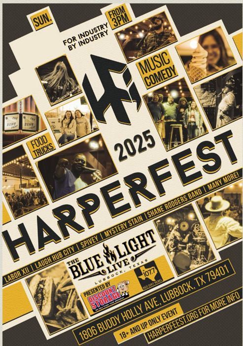 HarperFest Music & Comedy Festival 2025 @ Blue Light Live @ 3pm ...