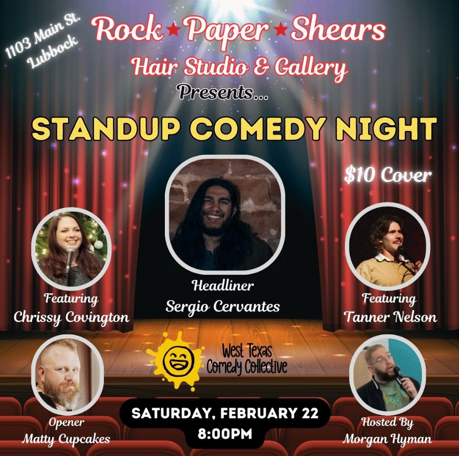 West Texas Comedy Collective @ Rock Paper Shears @ 8pm – Lubbock ...