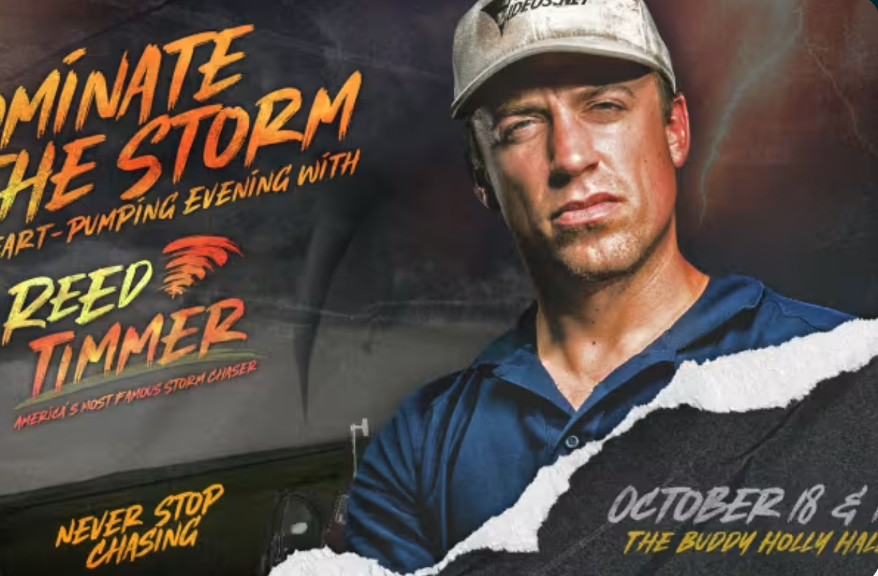 Dominate The Storm | Reed Timmer @ Buddy Holly Hall | Crickets Theater ...