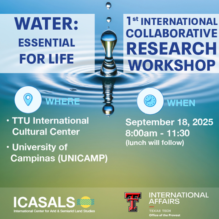 Workshop “Water-Essential for Life” | TTU International Affairs ...